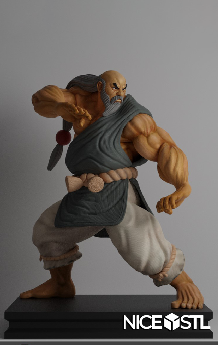 Gouken STL – Street Fighter 3D Model - NiceSTL