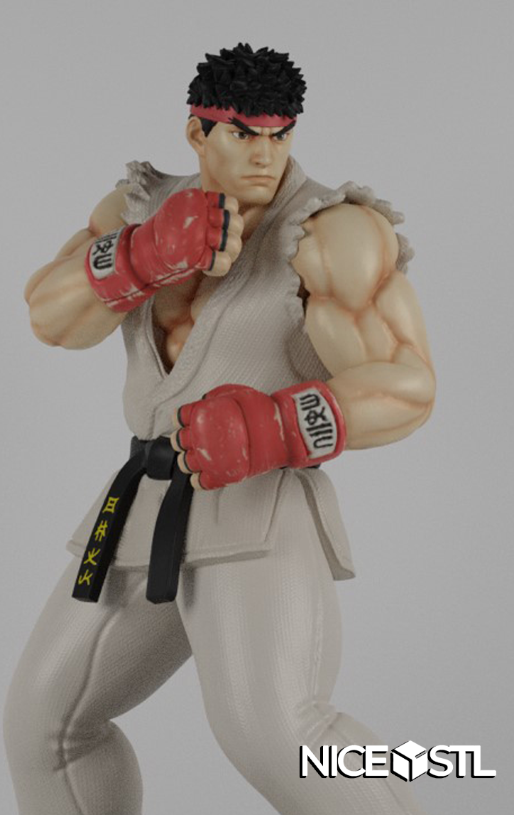 Ryu V3 STL – Street Fighter 3D Model - NiceSTL