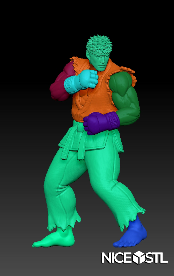 Ryu V3 STL – Street Fighter 3D Model - NiceSTL