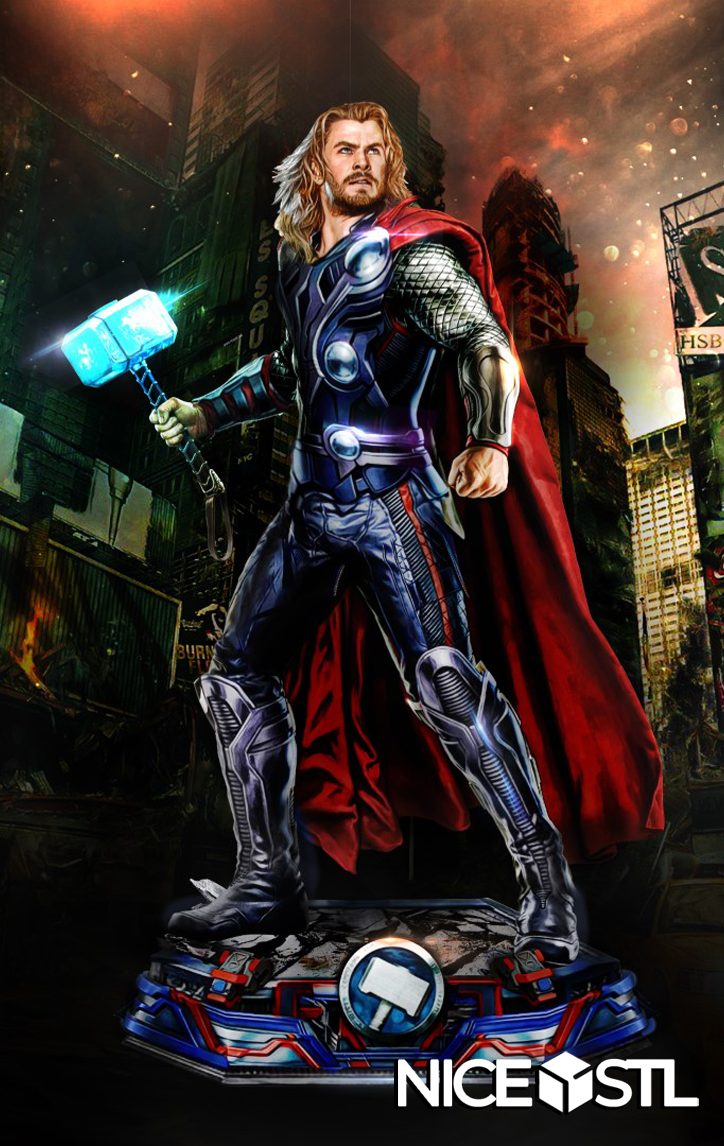 Thor Statue STL – Marvel 3D Model - NiceSTL