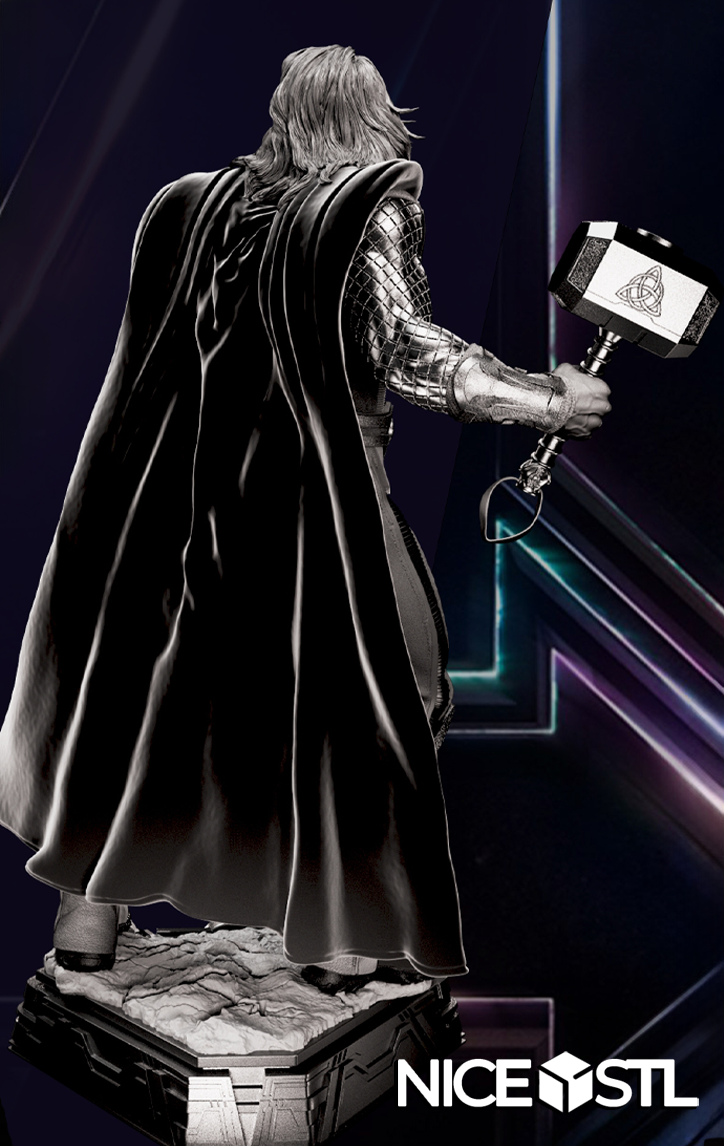 Thor Statue STL – Marvel 3D Model - NiceSTL