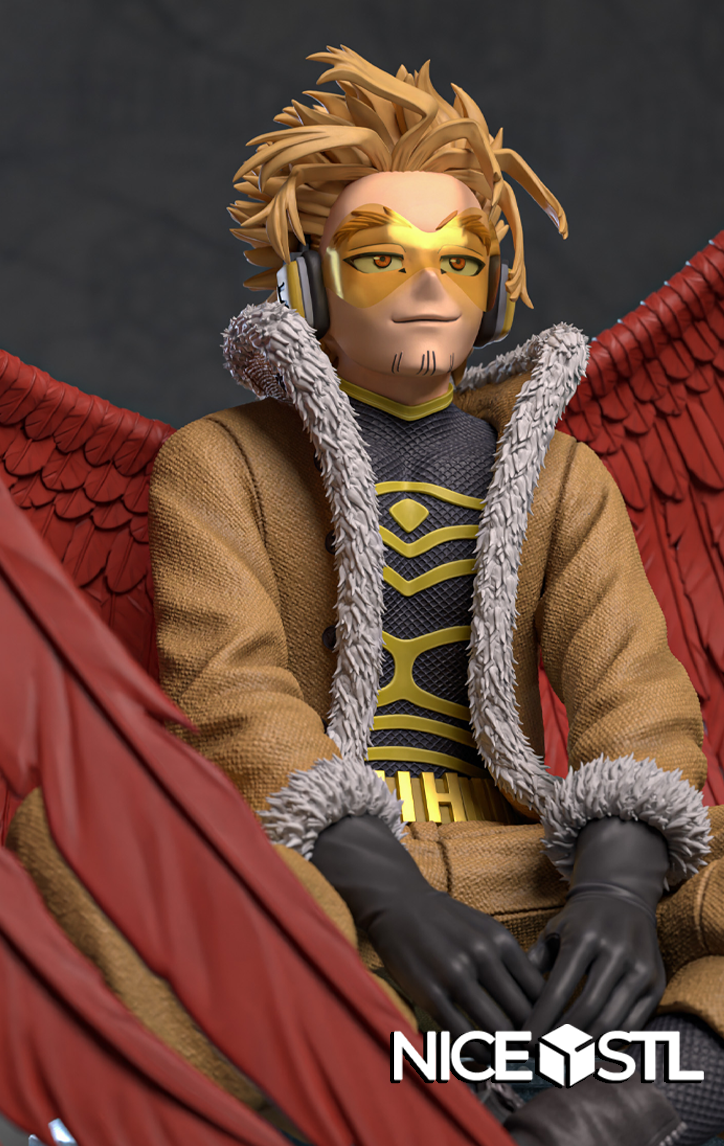 Hawks STL – My Hero Academia 3D Model - NiceSTL