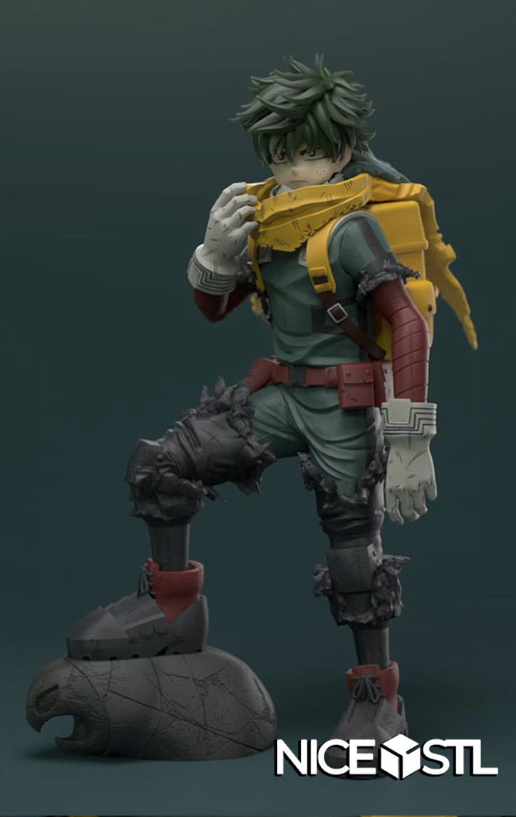 Izuku Midoriya Deku STL – My Hero Academia 3D Model - NiceSTL