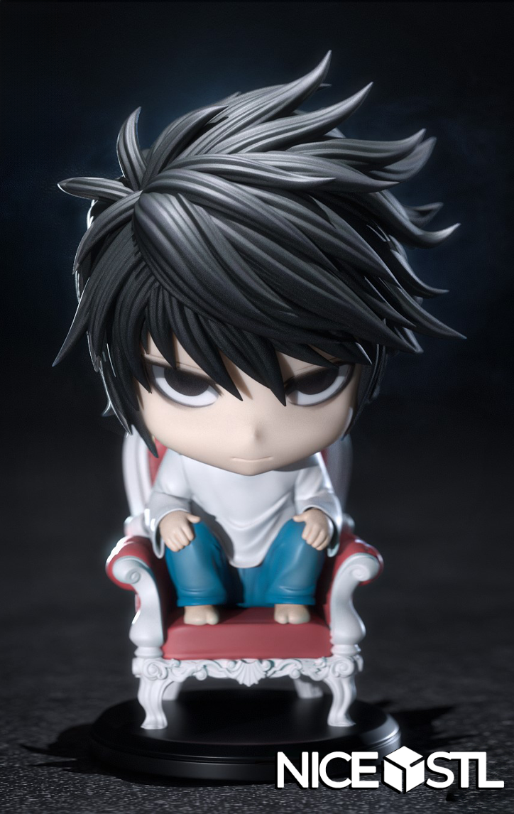L Chibi STL – Death Note 3D Model - NiceSTL