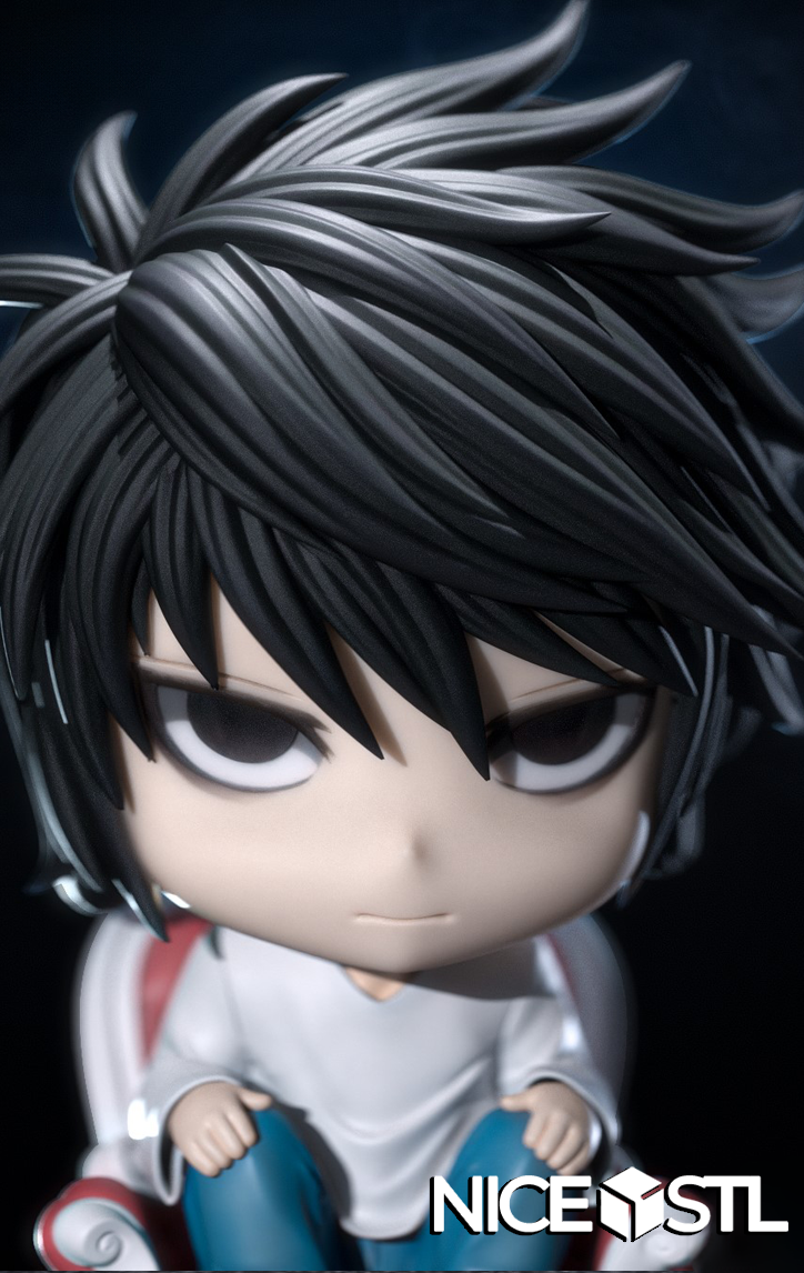 L Chibi STL – Death Note 3D Model - NiceSTL