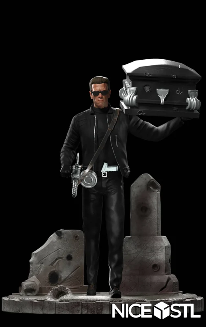 Terminator With Coffin STL – Terminator 3D Model - NiceSTL