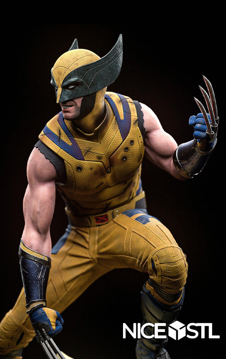 Hugh Jackman Wolverine STL – Marvel 3D Print Model - NiceSTL